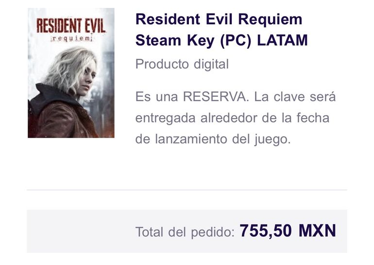 Resident Evil Requiem Steam Key (PC) LATAM — USD 753.38 at Eneba ...