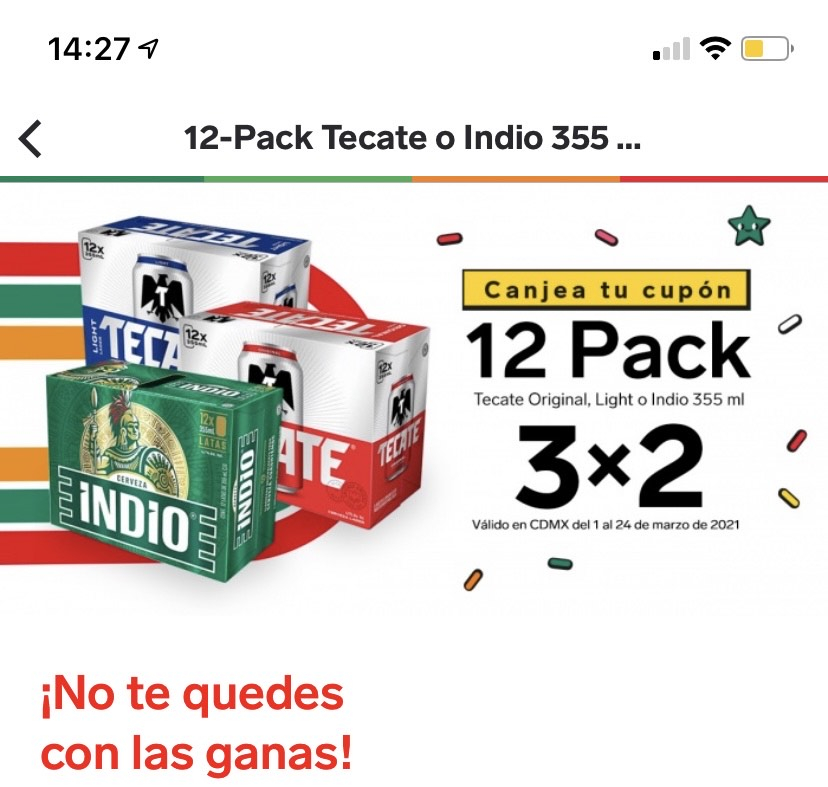 7 Eleven Tecate Indio 3X2 12-pack
