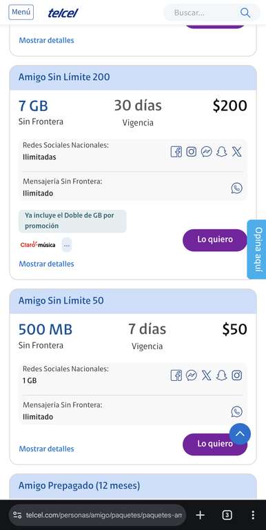 Doble de Gigas en Recarga Telcel por $200 en CDMX at Telcel ...