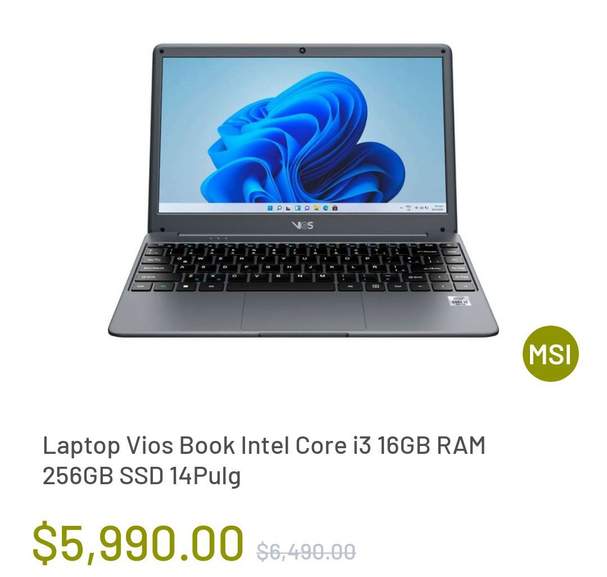 Laptop Vios Book Soriana - promodescuentos.com